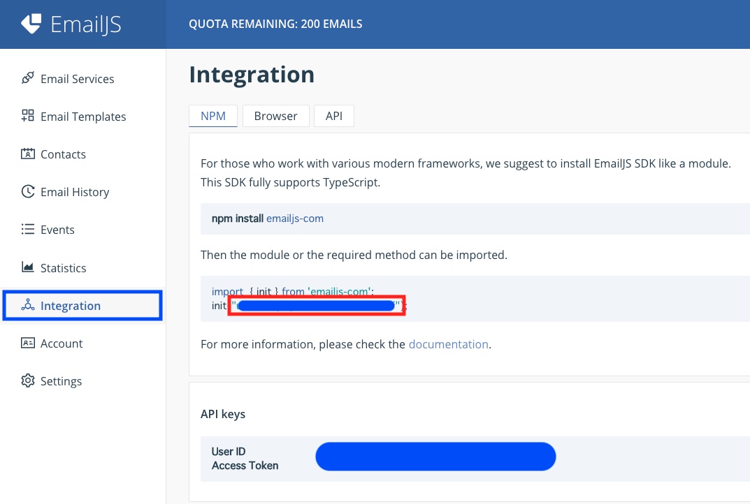 EmailJS で JavaScript だけで確認のメールを送ろう | フロントエンドエンジニアを目指すブログ